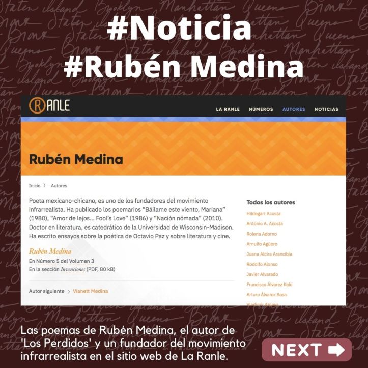 #Poesía Lee poemas de Rubén Medina, poeta mexicano-chicano, uno de los ...