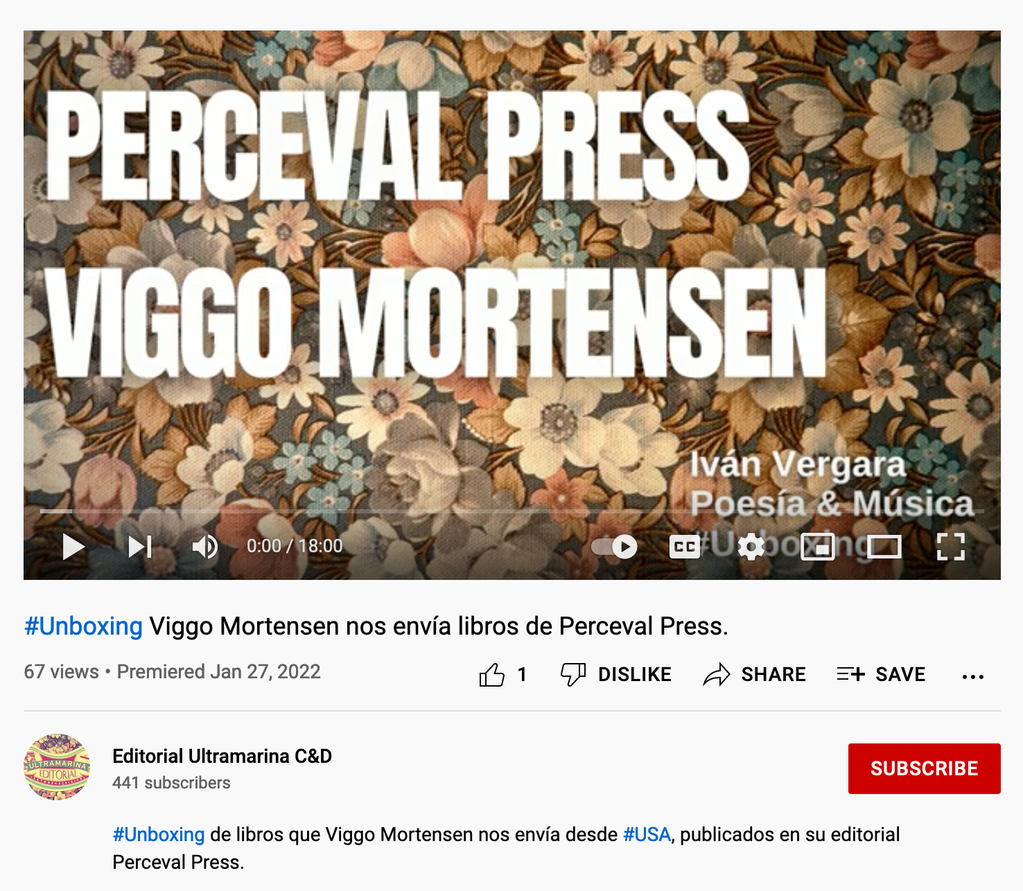 #Unboxing La editorial Perceval Press, de Viggo Mortensen, nos hace ...