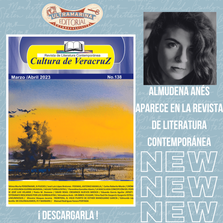 La Revista de Cultura de Veracruz publica a Almudena Anes. – Editorial Ultramarina C & D